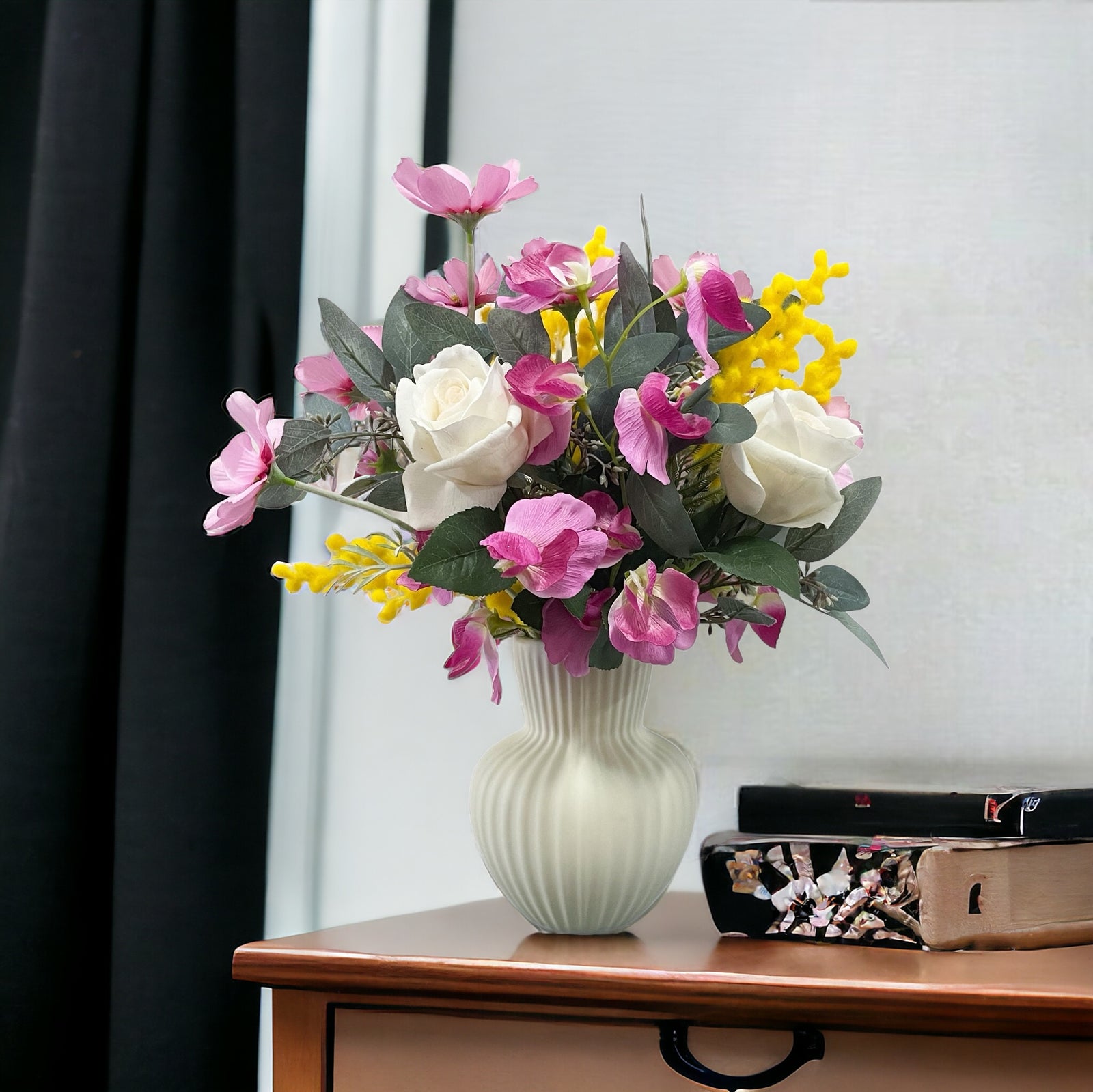 Realistic Artificial Garden Flower Arrangements & Bouquets – Seaholly ...