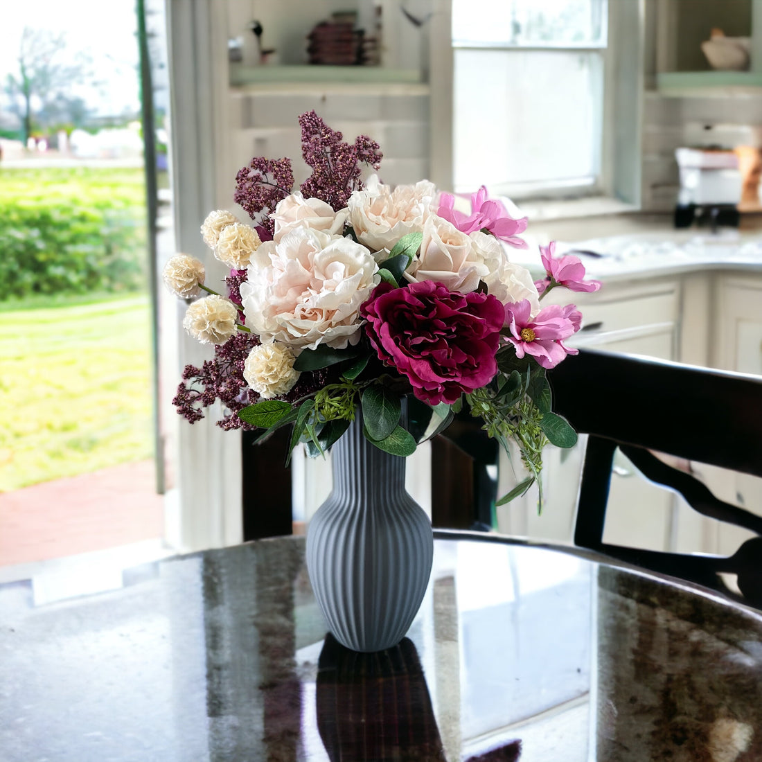 Realistic Artificial Garden Flower Arrangements & Bouquets – Seaholly ...